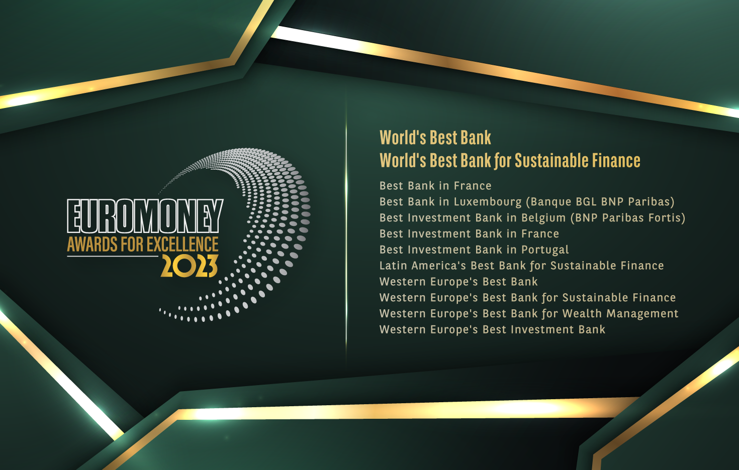 BNP Paribas awarded "World's Best Bank" and "World's Best Bank for Sustainable Finance" - BNP ...